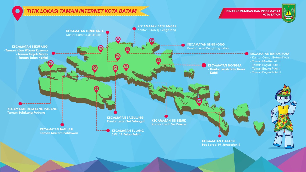 Lokasi Hotspot di Wilayah Kota Batam - Dinas Komunikasi & Informatika